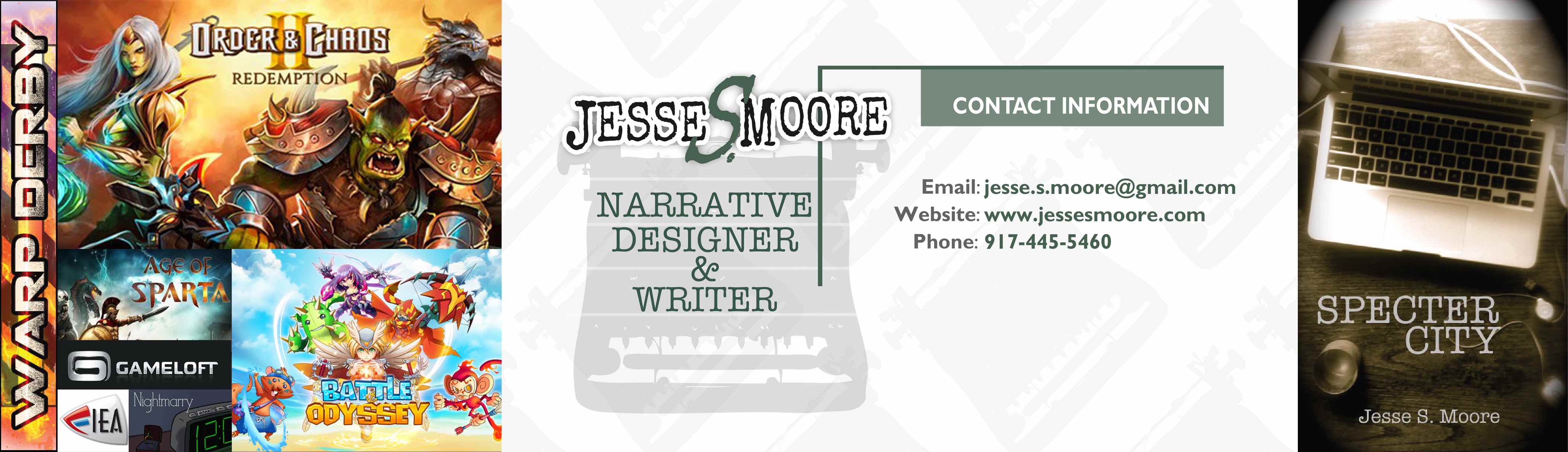 Jesse S Moore | Game Writer & Narrative Designer